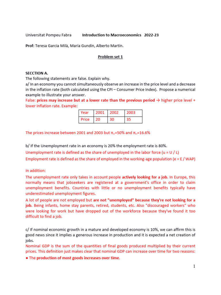 Ps Intro Macro | PDF | Interest | Interest Rates