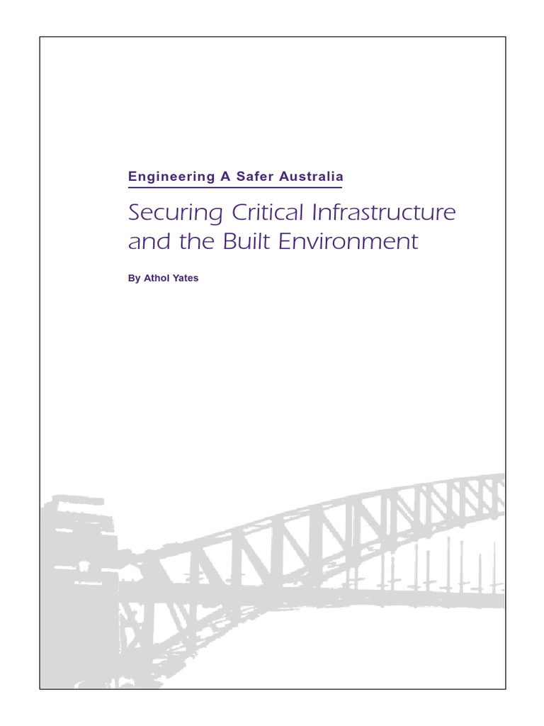 Securing Critical Infrastructure and The Built Environment | PDF | Infrastructure | Securities