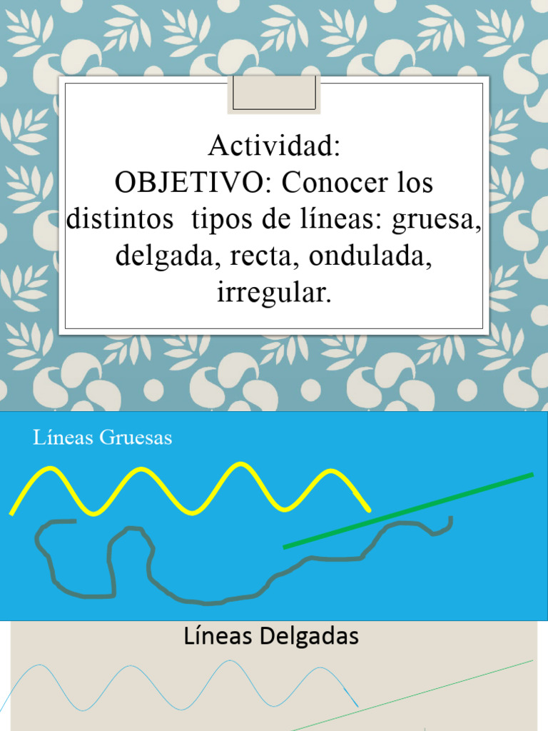 Tipos de Líneas para Niños | PDF