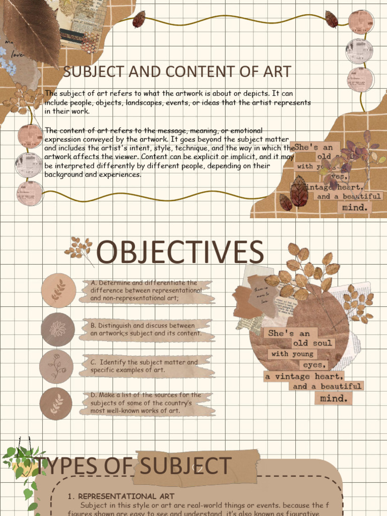 Unit 8 Subject and Content of Art | PDF | Paintings | Still Life