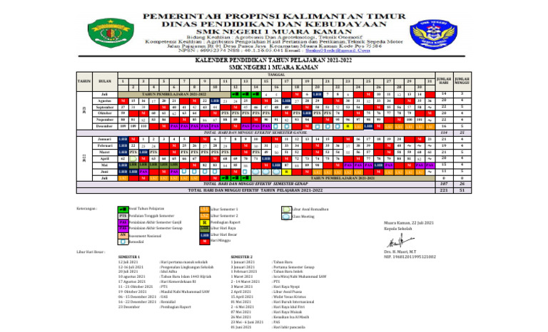 Kalender Pendidikan SMK | PDF