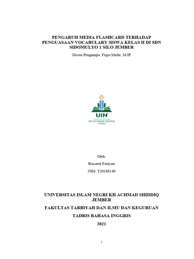 Uas MPK Roisatul Fatayati T20186140 | PDF