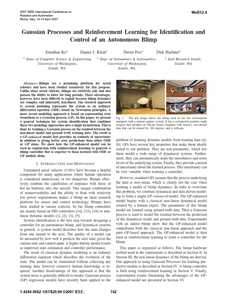 Gaussian Processes and Reinforcement Learning for Identification and ...