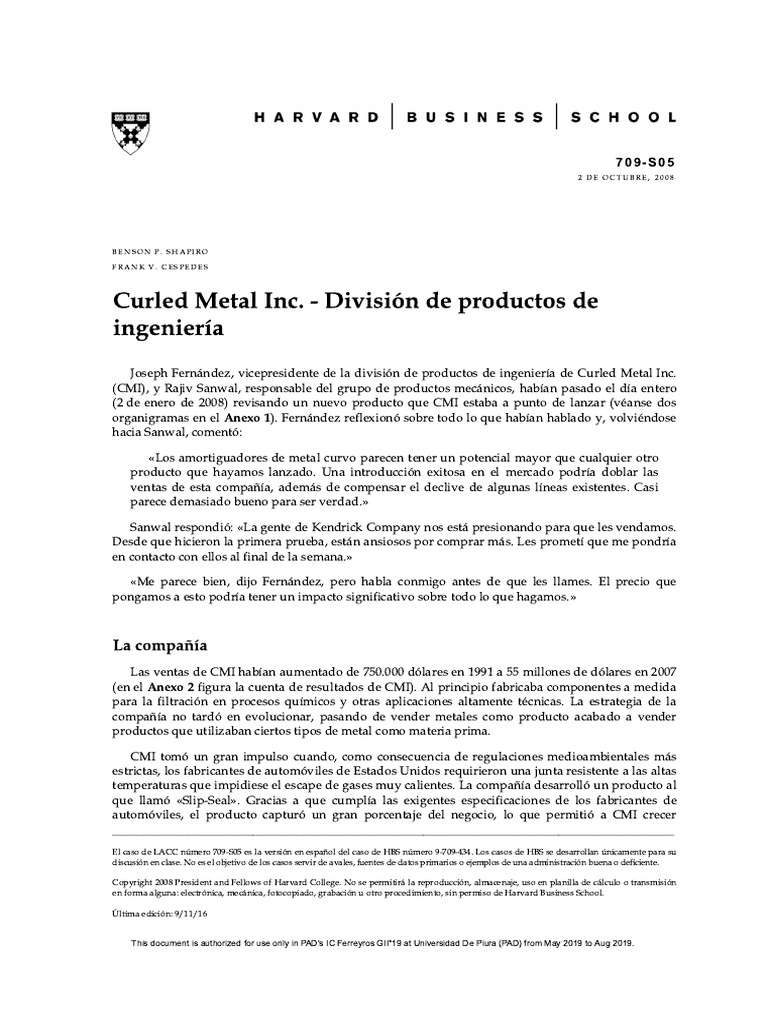 Curled Metal Inc. | PDF