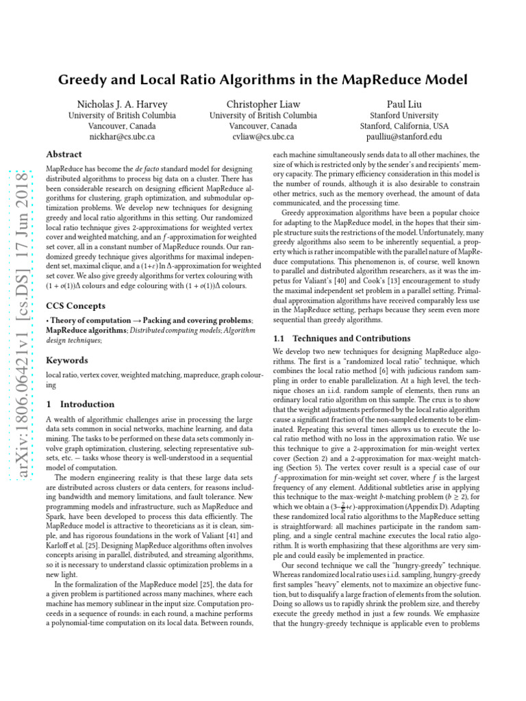 Map Reduce | PDF | Map Reduce | Computational Complexity Theory