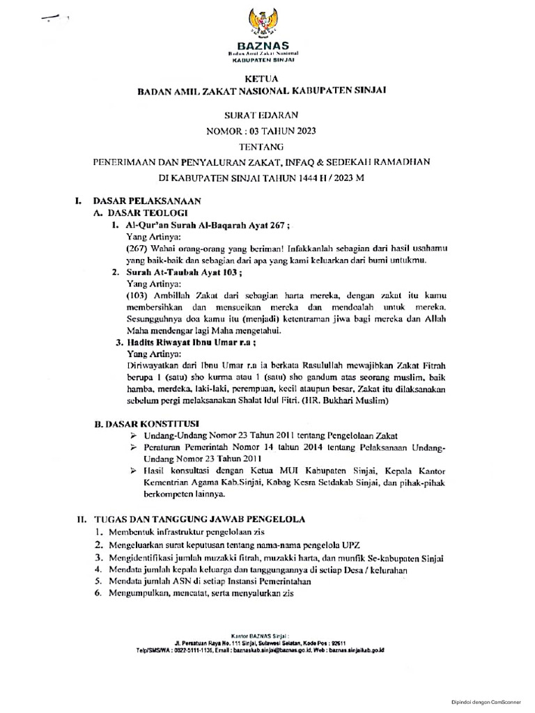 Surat Edaran Ramadhan 1444 H | PDF