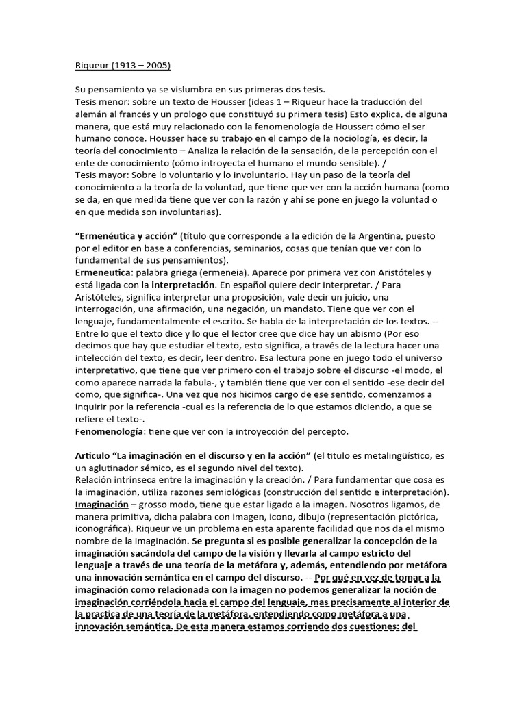 Rique Ur | Descargar gratis PDF | Immanuel Kant | Metáfora