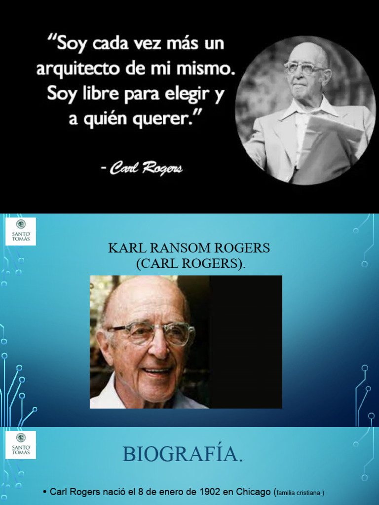 Biografía y Teoría de Carl Rogers | PDF | Psicoterapia | Sicología