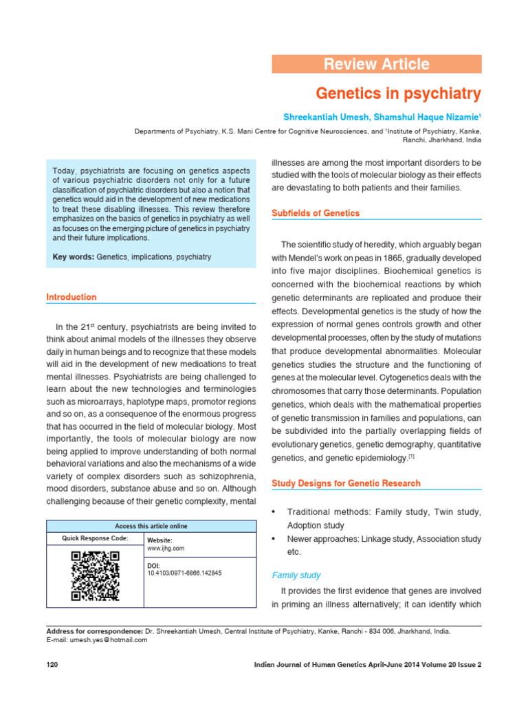 Ijhg 20 120 | PDF | Attention Deficit Hyperactivity Disorder | Genetics