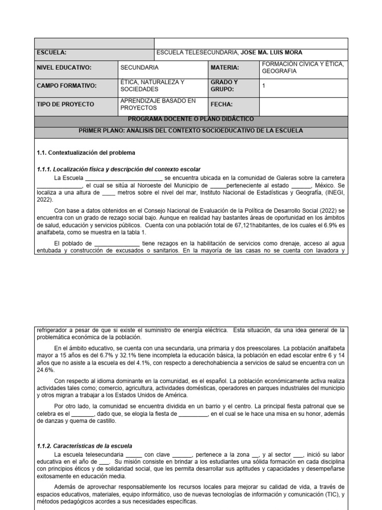 Proyecto de vida _ geo | PDF | Discriminación | Inclusión (Educación)