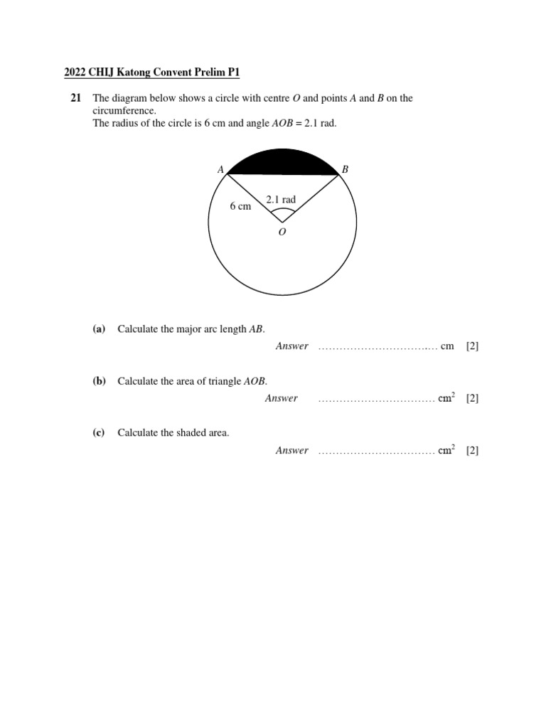 Chapter 2 Revision Worksheet 4NA | PDF