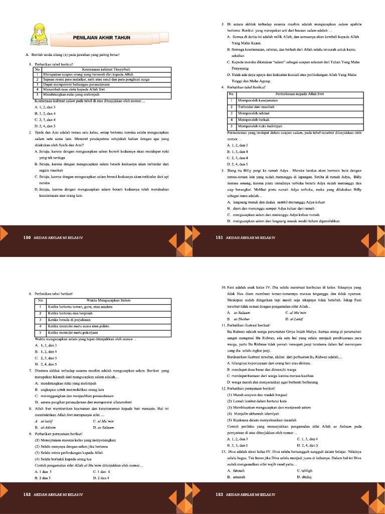 Akidah Akhlak Kelas 4 | PDF