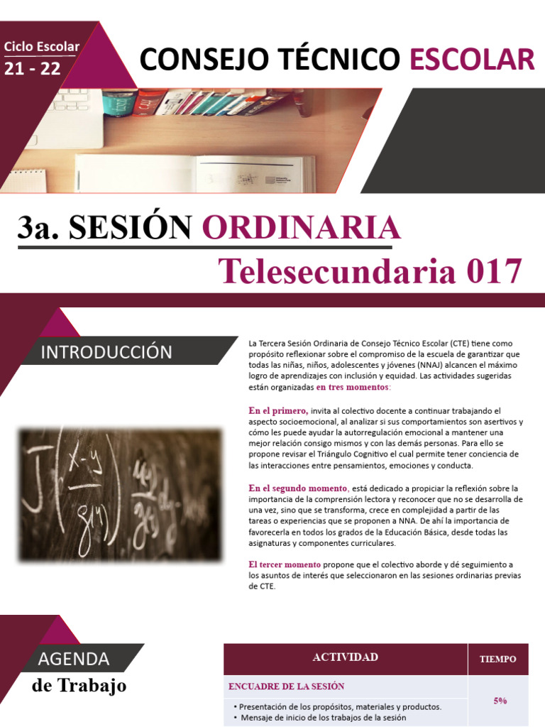 PPOINT SECUNDARIA 3a SESION CTE 21-22 | PDF | Las emociones ...