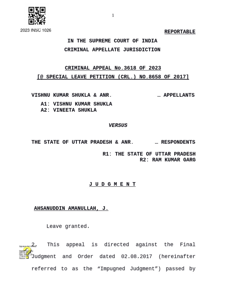 2017 12 1501 48582 Judgement 28-Nov-2023 | PDF | Prosecutor | Trials