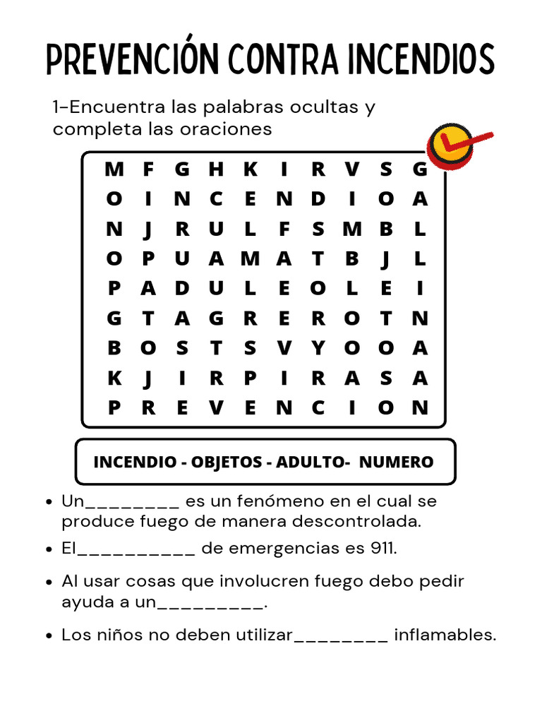 Sopa de Letras Incendios | PDF | Artes del Lenguaje y Comunicación