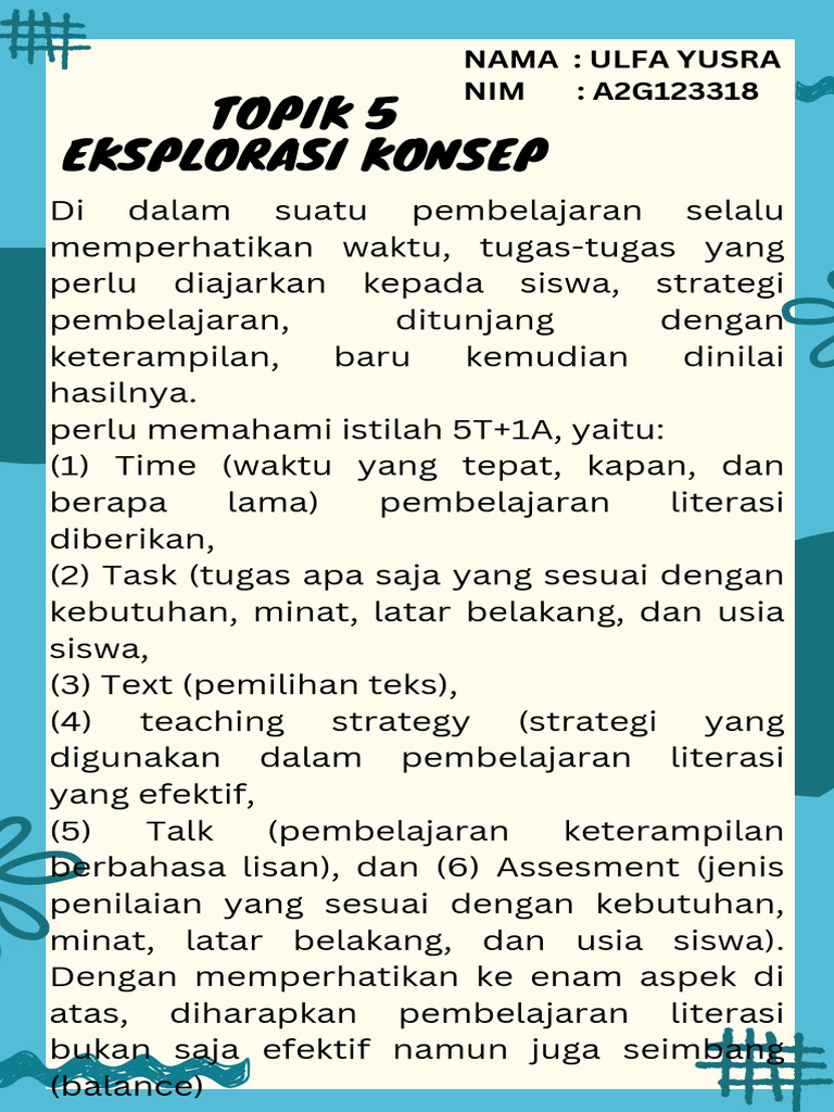 Topik 5-Eksplorasi Konsep-Ulfa Yusra-Ldsd | PDF | Karier & Perkembangan