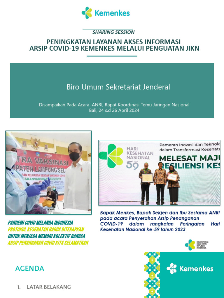RTJ 2024 - Arsip COVID - KEMENKES 2024 | PDF