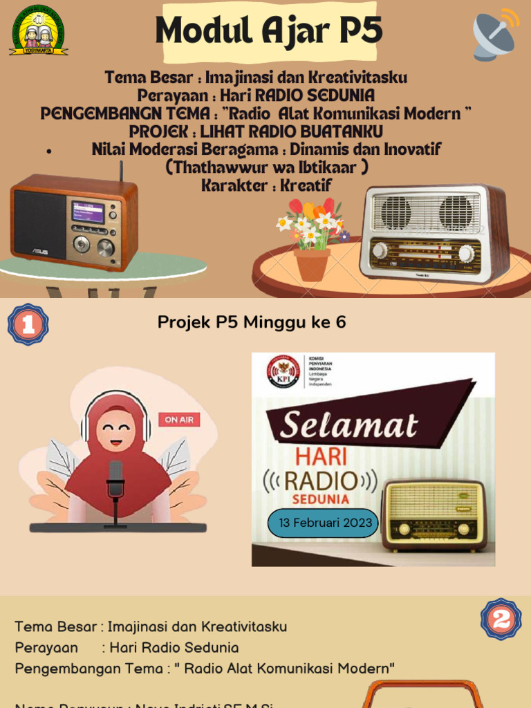 MODUL P5 Projek RADIO | PDF | Ilmu Sosial | Seni