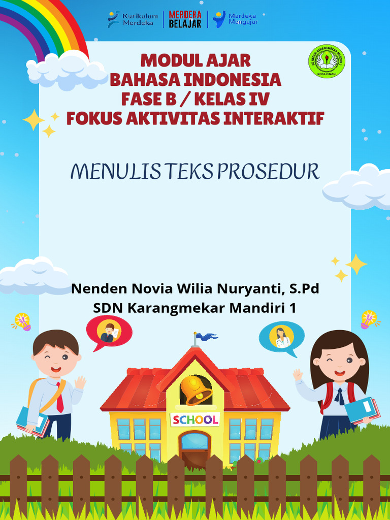Modul Ajar Bahasa Indonesia Fase B Kelas | PDF