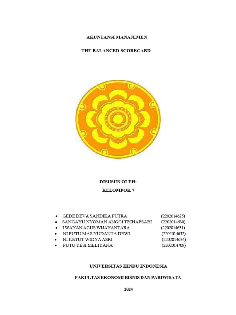 Balanced Scorecard: Strategi Efektif | PDF | Bisnis