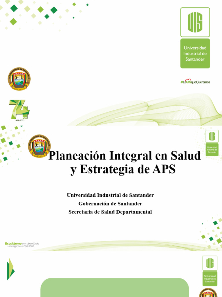 Presentación APS - UIS | PDF | Planificación | Salud pública