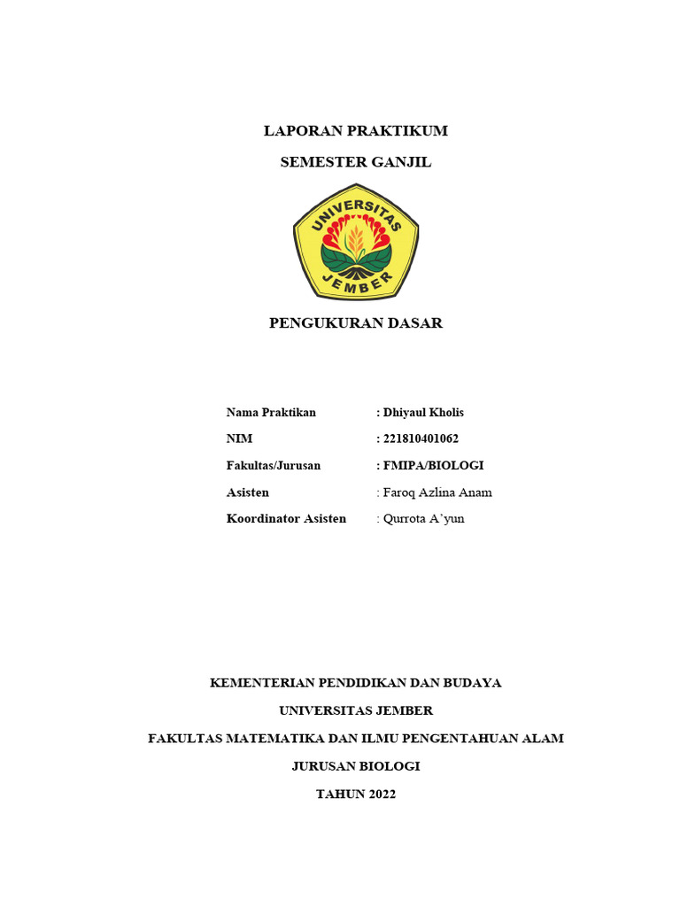 Laprak Pengukuran Dasar | PDF