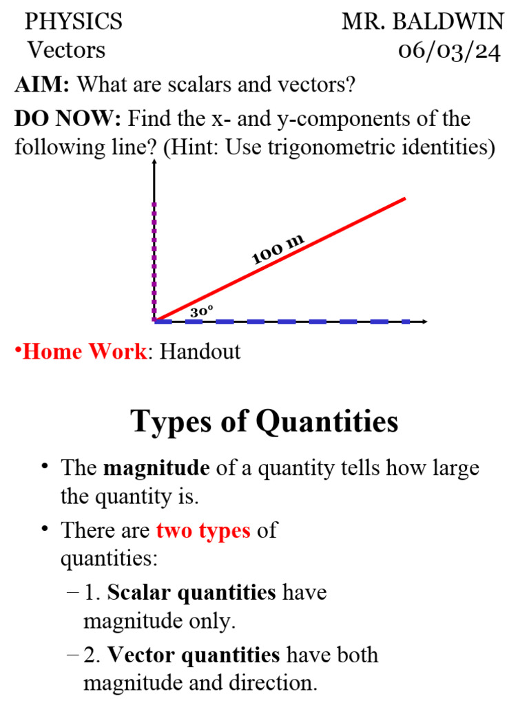 Scalars And Vectors Pdf Euclidean Vector Trigonometric Functions