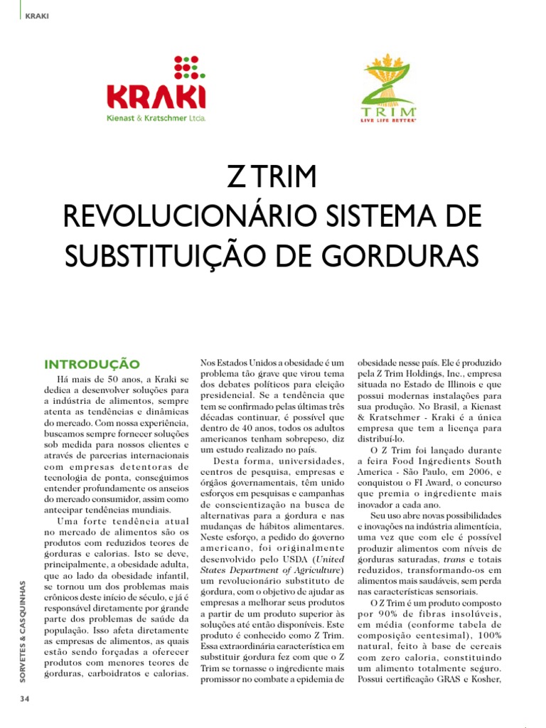 Z Trim | PDF | Sorvete | Obesidade