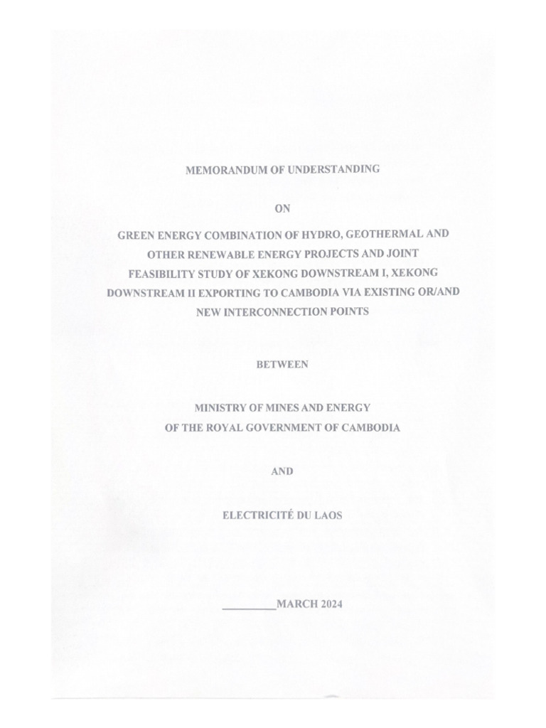 Memorandum of Understanding | PDF