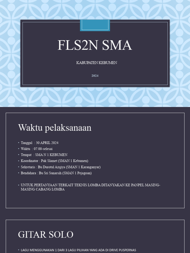 FLS2N SMA Kebumen 2024 | PDF | Perjalanan | Seni