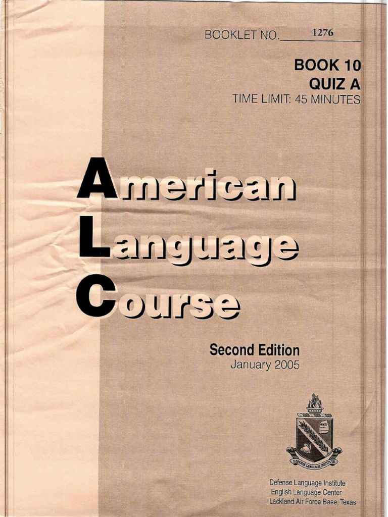 ALC Book 10 Quiz A Content | PDF