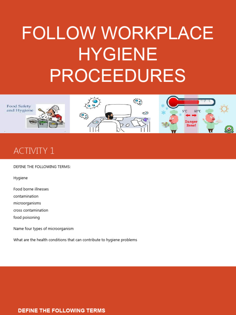 Workplace Hygiene Procedures Overview | PDF | Hygiene | Foodborne Illness