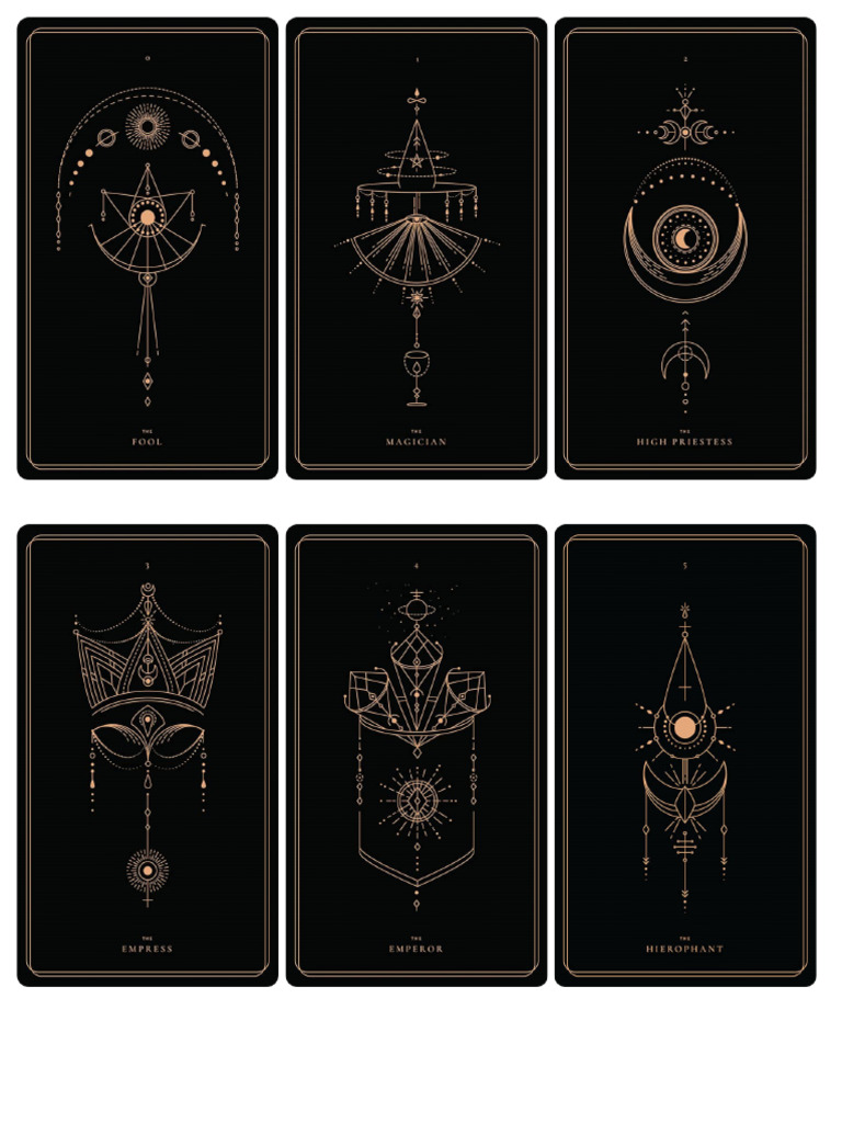Tarot Black Soul Tarot Con 3 Contraportada de Cartas | PDF