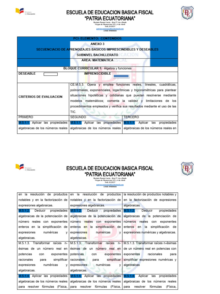 Anexo 3 Matematica | PDF | Ecuaciones | Matriz (Matemáticas)