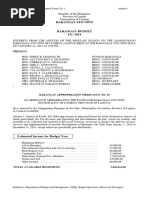 Barangay Appropriation Ordinance - Revised Blank | PDF | Budget ...