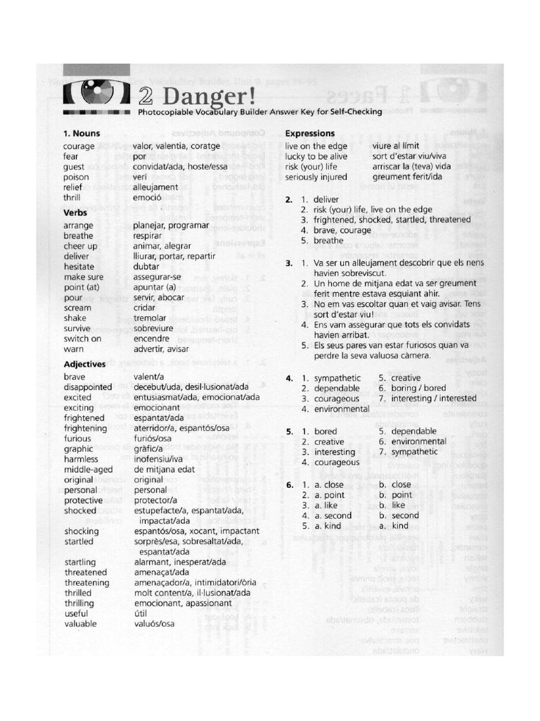 Viewpoints1 Glossary Unit2 | PDF