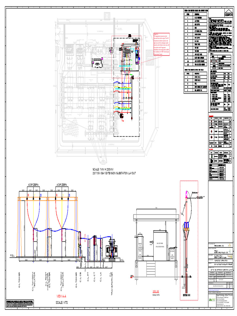 NGL-REL-ELE-019-DAL-R0-012 - Switchyard Layout - R1 1 | PDF | Electrical Equipment | Power ...