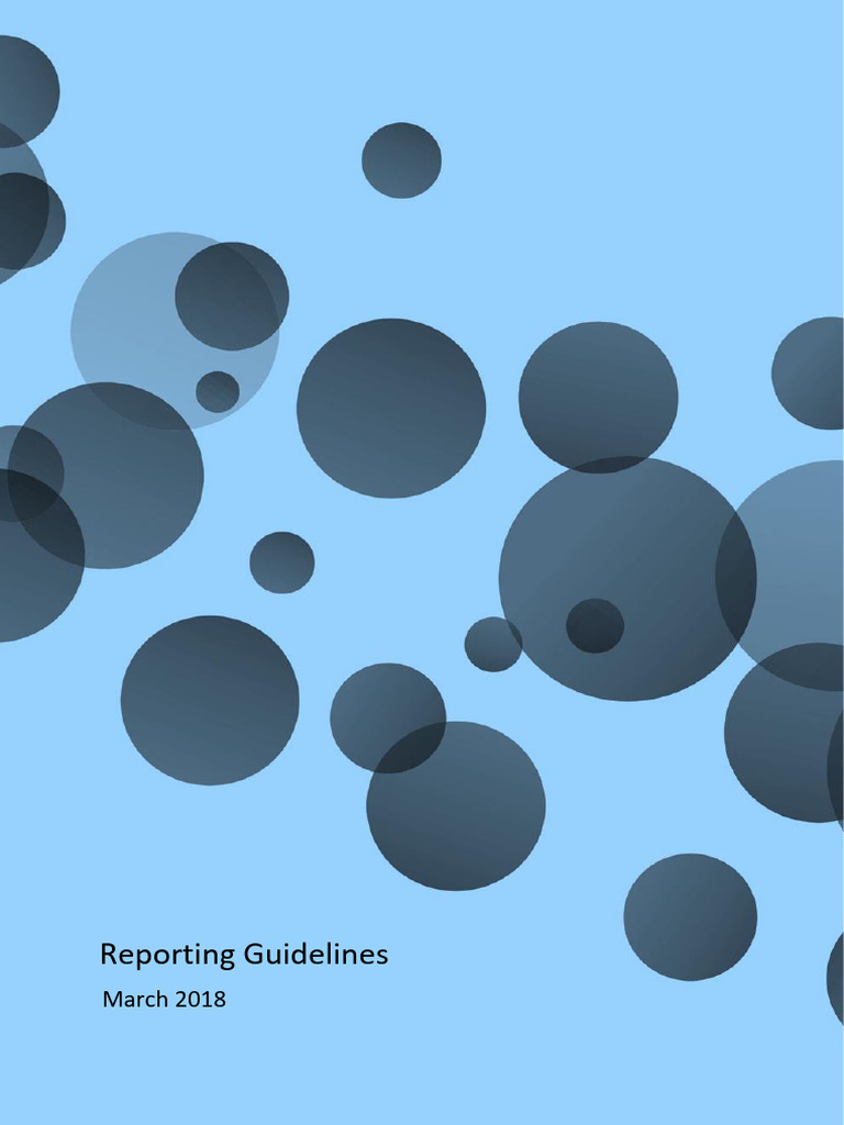 Reporting Guidelines | PDF | Teachers | Learning