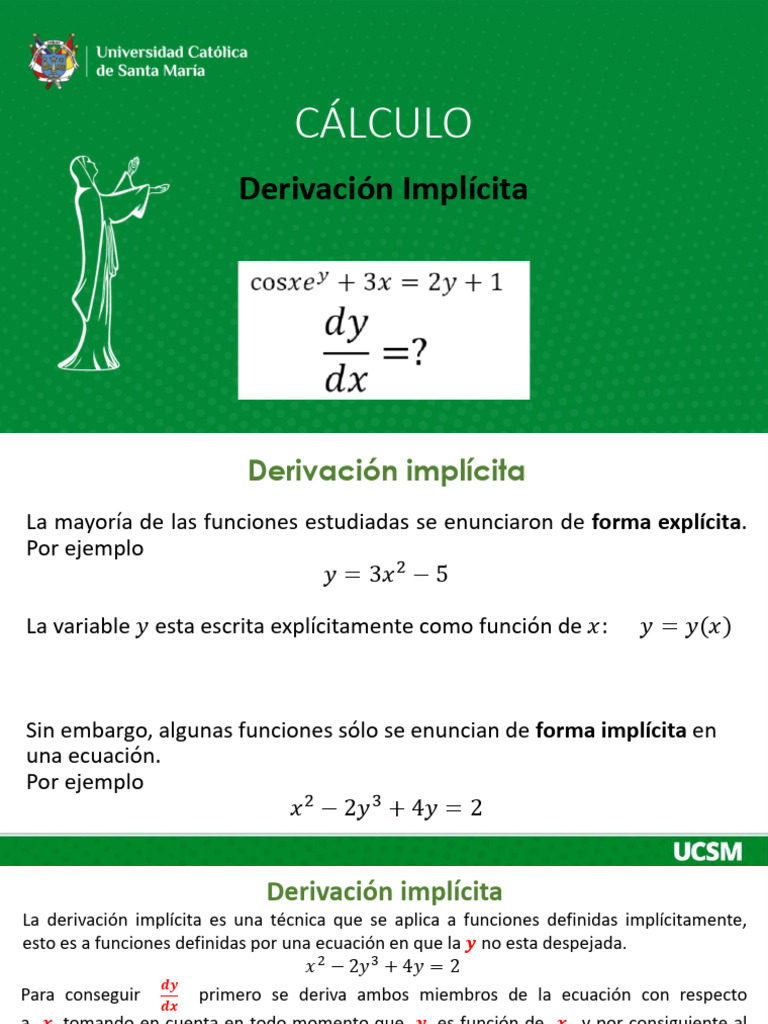 Derivación Implícita en Cálculo | PDF | Ecuaciones | Derivado