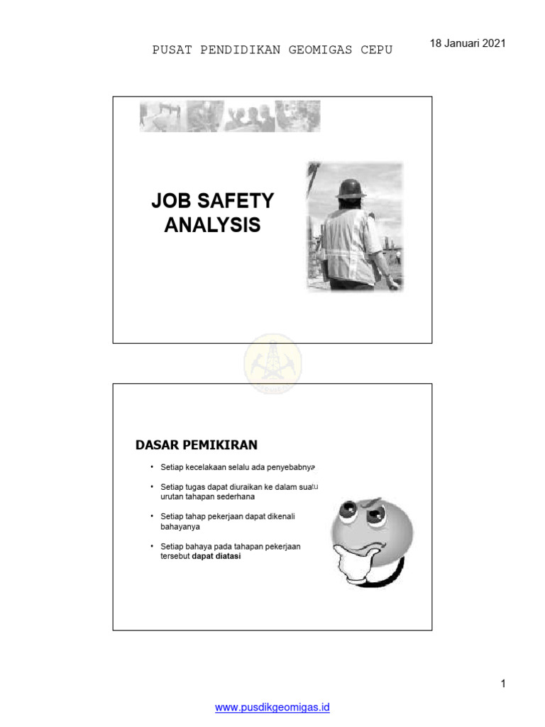 Panduan Analisis Keselamatan Kerja | PDF