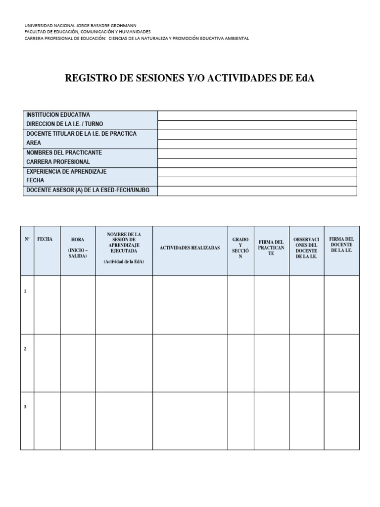 REGISTRO DE SESIONES EdA. 2022.CNEA - FINAL | PDF | Modificación de comportamiento | Aprendizaje