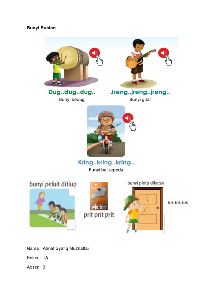 Bunyi Buatan Dan Bunyi Alam | PDF