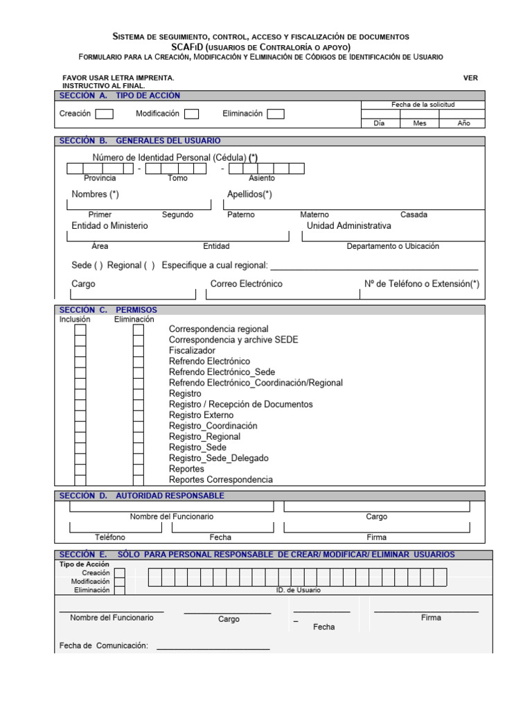 Formulario Ssae - Scafid - CGR | PDF | Archivo de computadora | Usuario (informática)