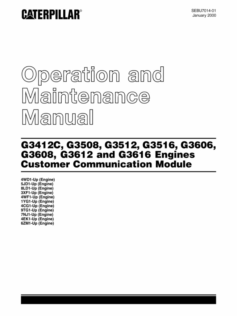 Omm CCM Sebu7014-01 | PDF