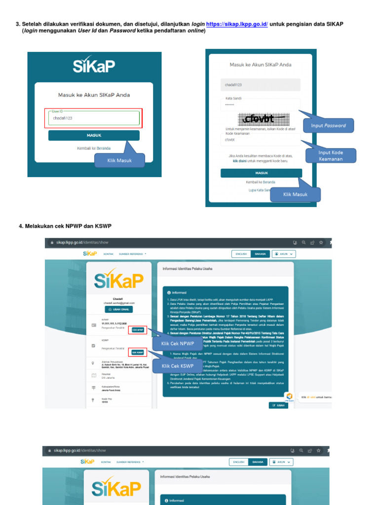 Login SIKAP Tahap 3 | PDF | Bisnis | Komputer