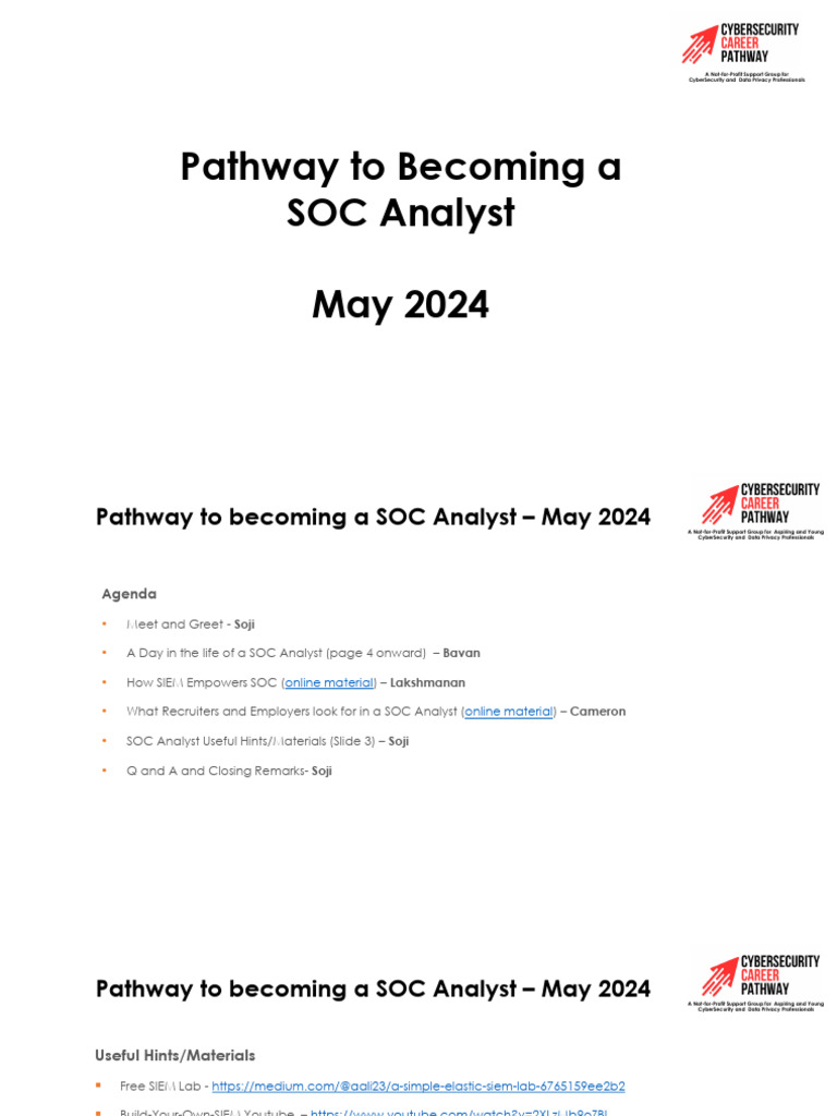 Pathway To Becoming A SOC Analyst | PDF | Computer Security | Security