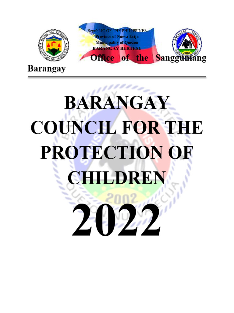 Barangay Council For The Protection of Children (BCPC) New New | PDF
