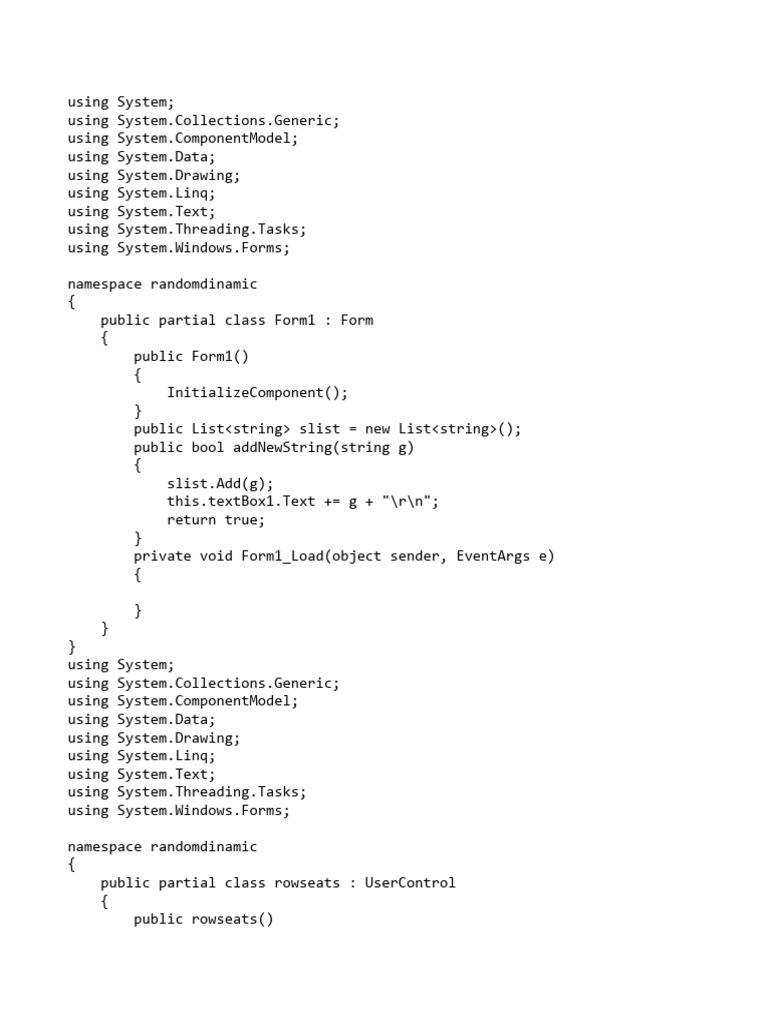 Create Controls User Defined CSharp | PDF | Language Integrated Query | Computer Programming