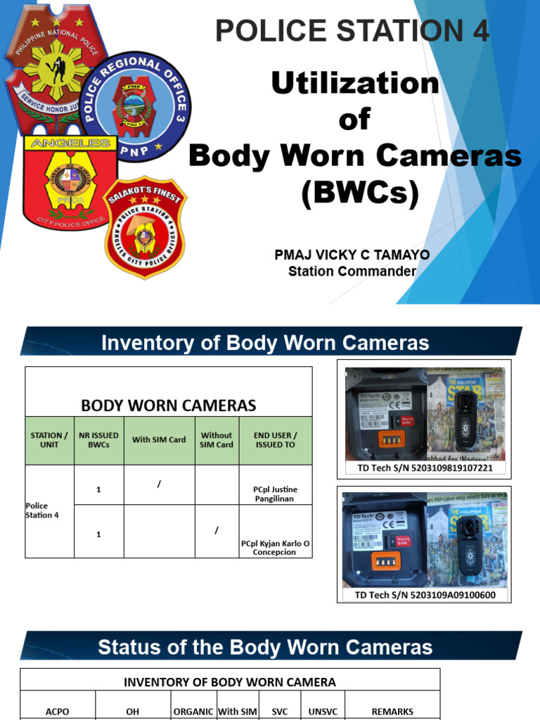 PS4 BWC STATUS AND INVENTORY OF BWCs JUNE 02, 2024 | PDF