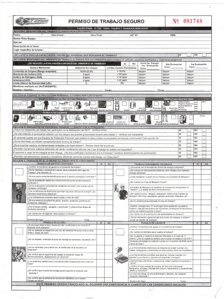 Formatos de Epp | PDF